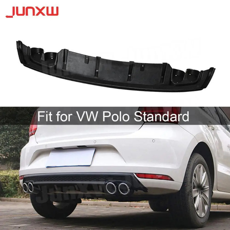 PP Rear Lip Diffuser Spoiler For Volkswagen VW Polo Standard 2015-2018 ...