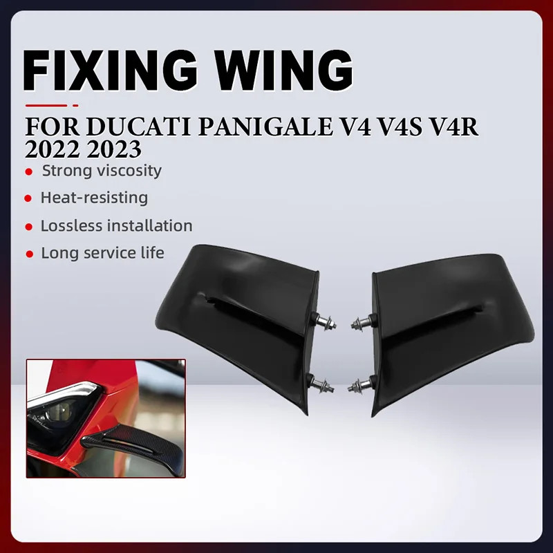 Motorcycle Fixed Wing Spoiler For DUCATI PANIGALE V4 V4S V4R 2022 2023 ...