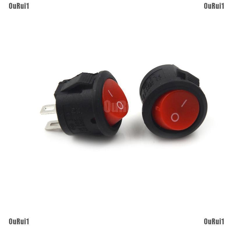 in stock SC 10x 16mm Diameter Round Rocker Switches Mini ON-OFF Rocker ...