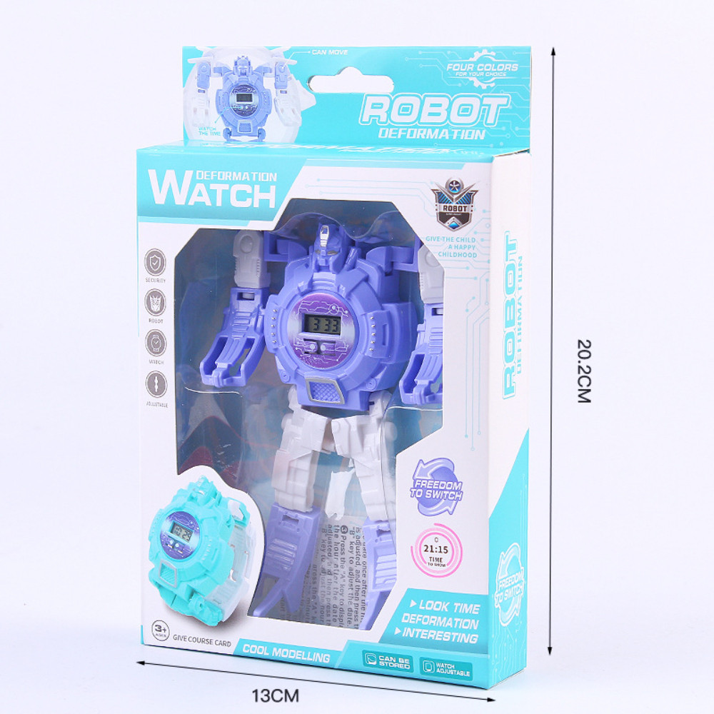 Creative Transformers Toy Watch Can Transform Into Iron Man Children ...