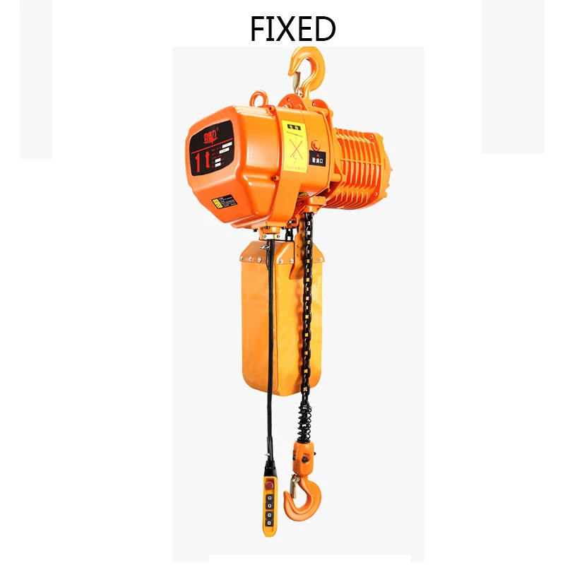 220V/1100W/1500W Portable Overhead Electric Chain Hoist Crane Fixed ...