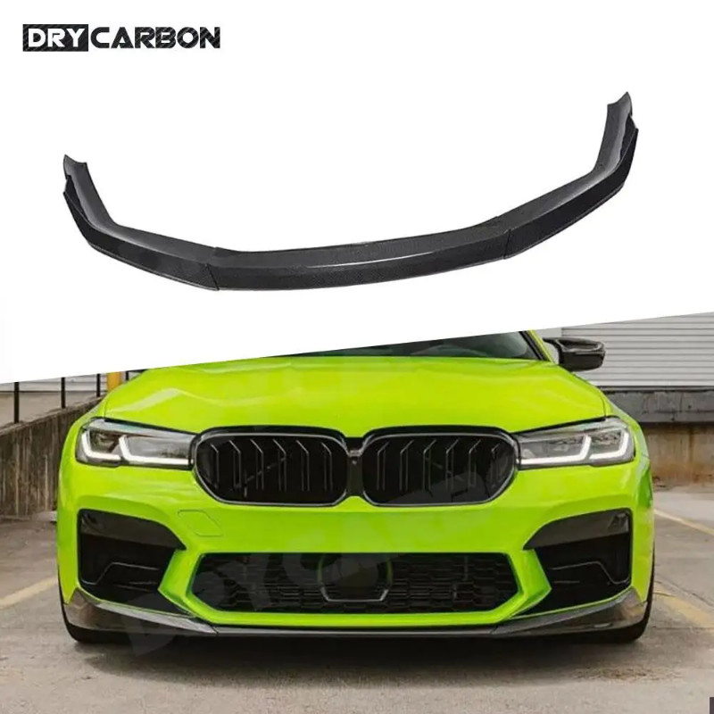 Dry Carbon Fiber Front Bumper Spoiler Chin Lip Body Kits For BMW M5 F90 ...