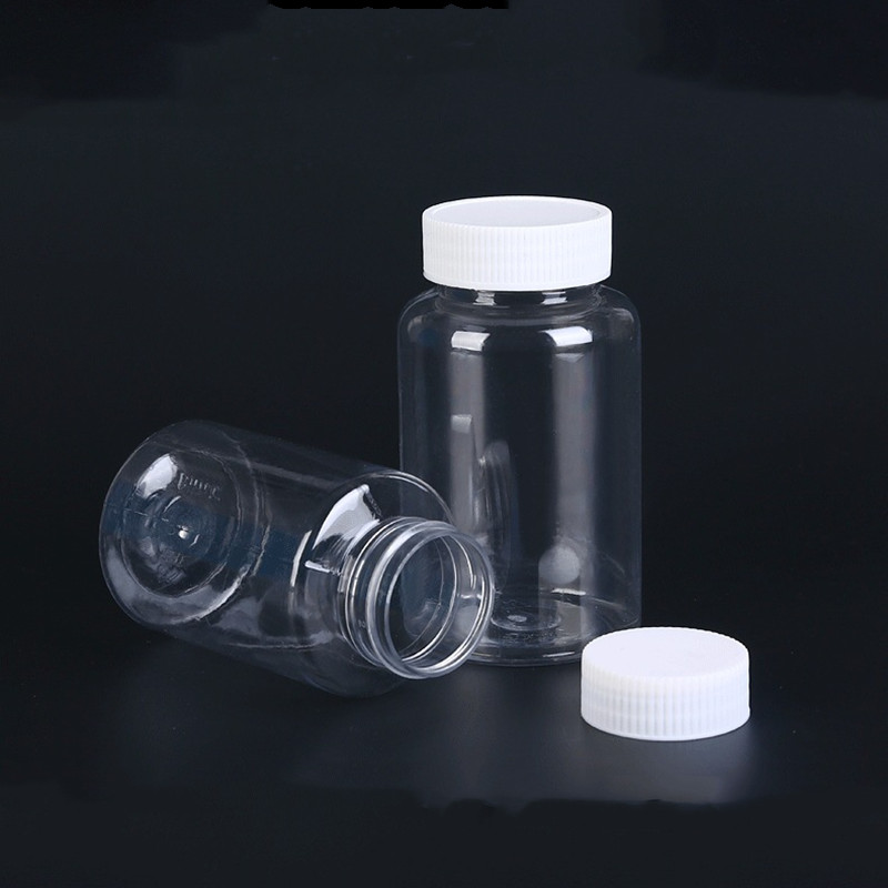 Plastic Transparent Sample Bottle 250 500ml Liquid Cosmetic Sub-bottling Reagent Bottle pet ...