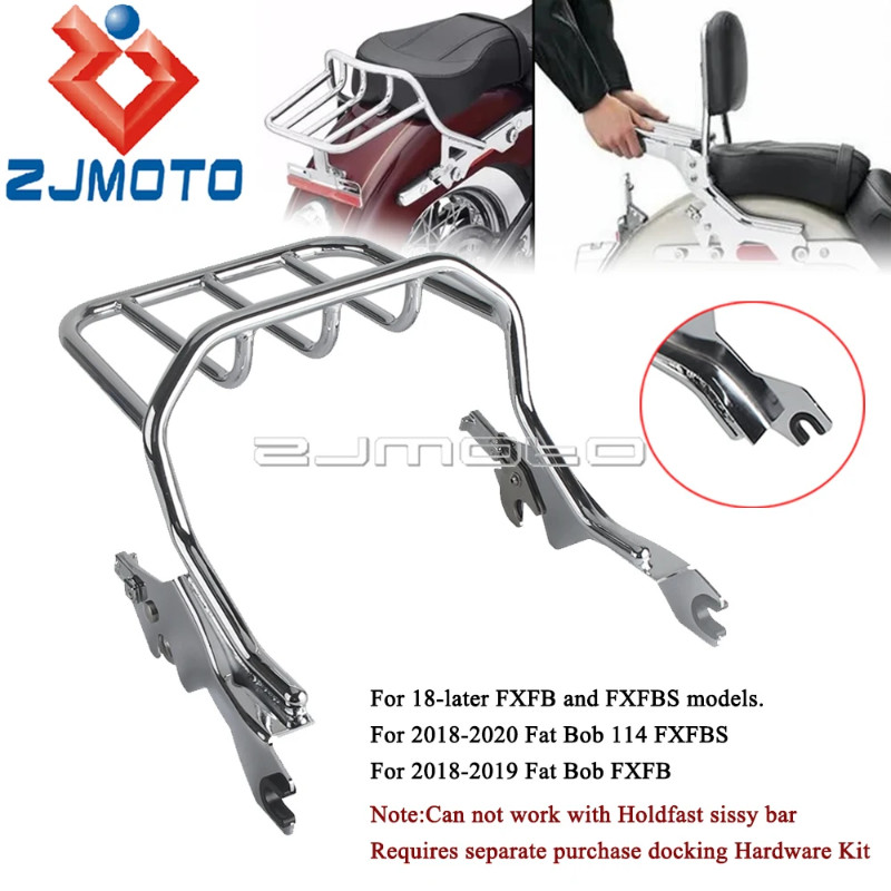 Quick Detachable Holdfast Docking Kit Luggage Rack For Harley Softail ...