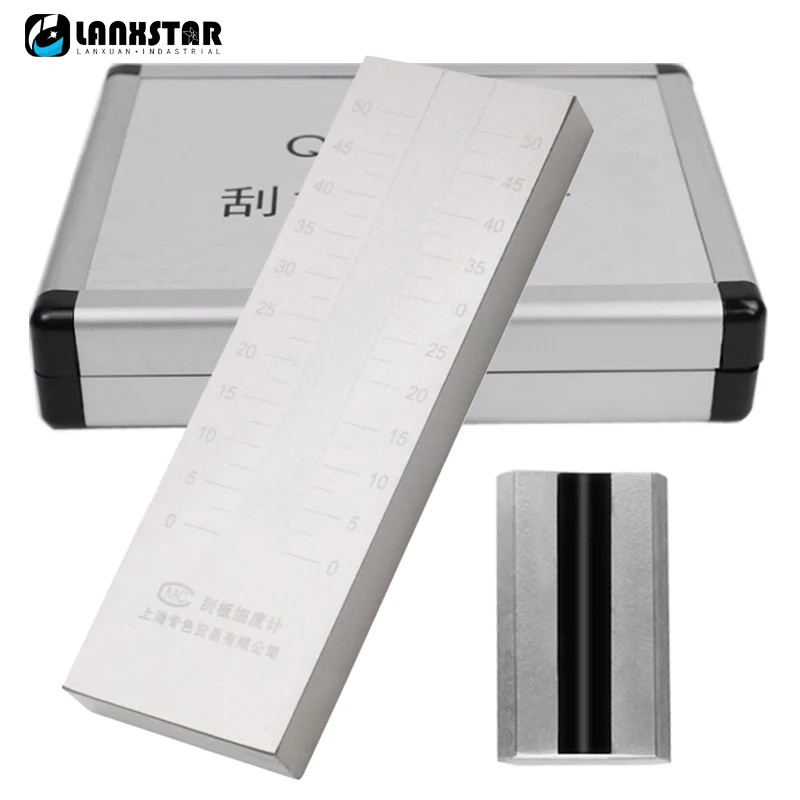 QXD Stainless Steel Scraper Fineness Meter Single Groove 25/50/100 ...