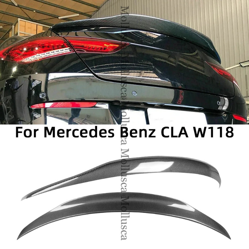 For Mercedes-Benz CLA W118 C118 PSM Style Carbon Fiber Rear Spoiler ...