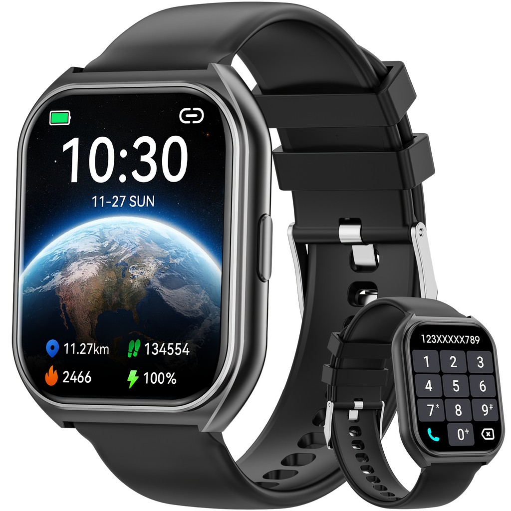 H9 NEW Smartwatch with Call 1.83inch HD Display, 100+ Sports Modes ...