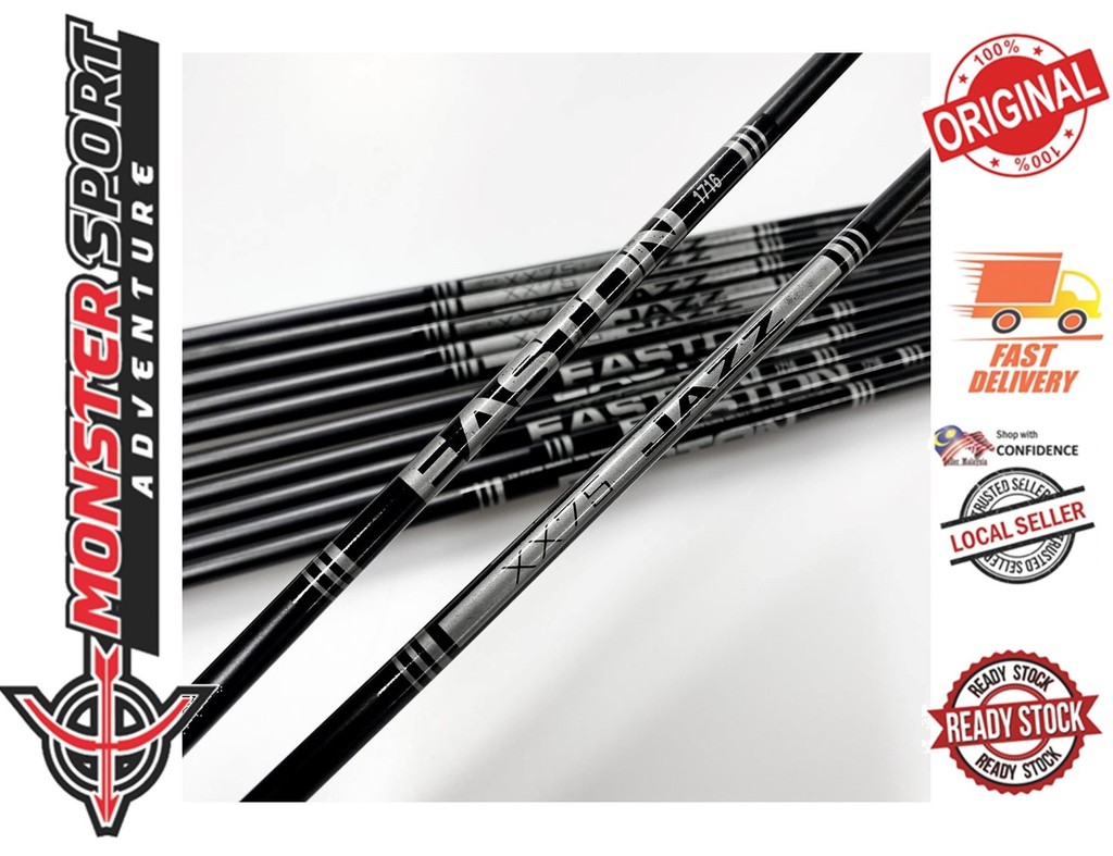 Archery Easton Archery Jazz Black - READY BUILT ARROWS 12pcs (doz ...