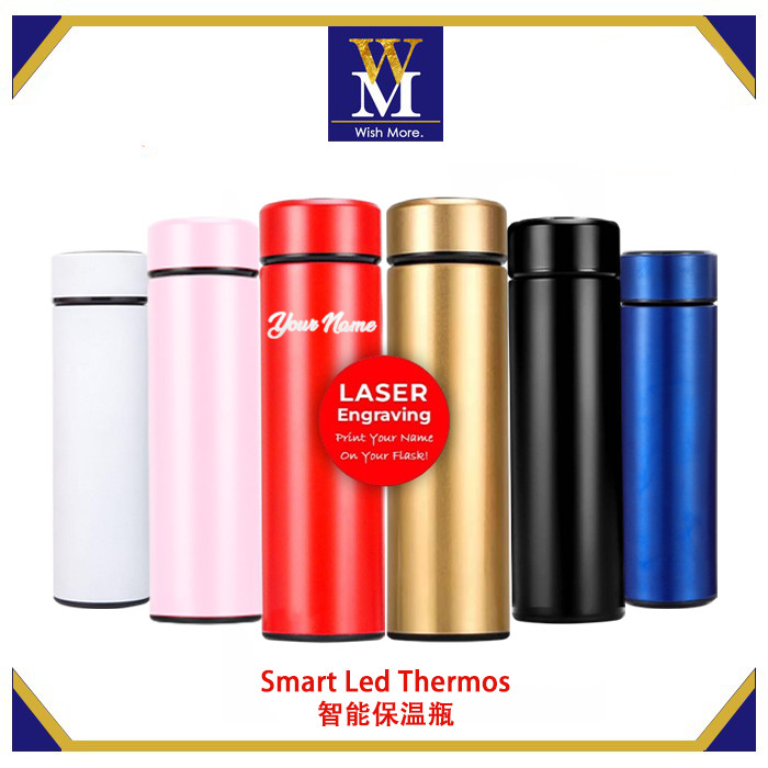 Ready Stock🔥500ml Fashion Smart Temperature Flask LED Display Vacuum ...