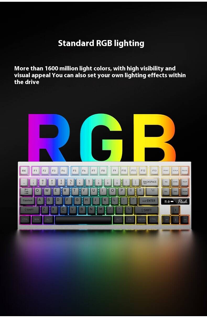 ZIDLI FLASH 80 aluminum lumps the third mock examination customized keyboard, new gasket ...
