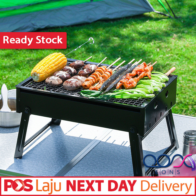TASTE ON TOUR 💖 Stainless Steel Foldable Barbeque Grill Smokeless Oven ...