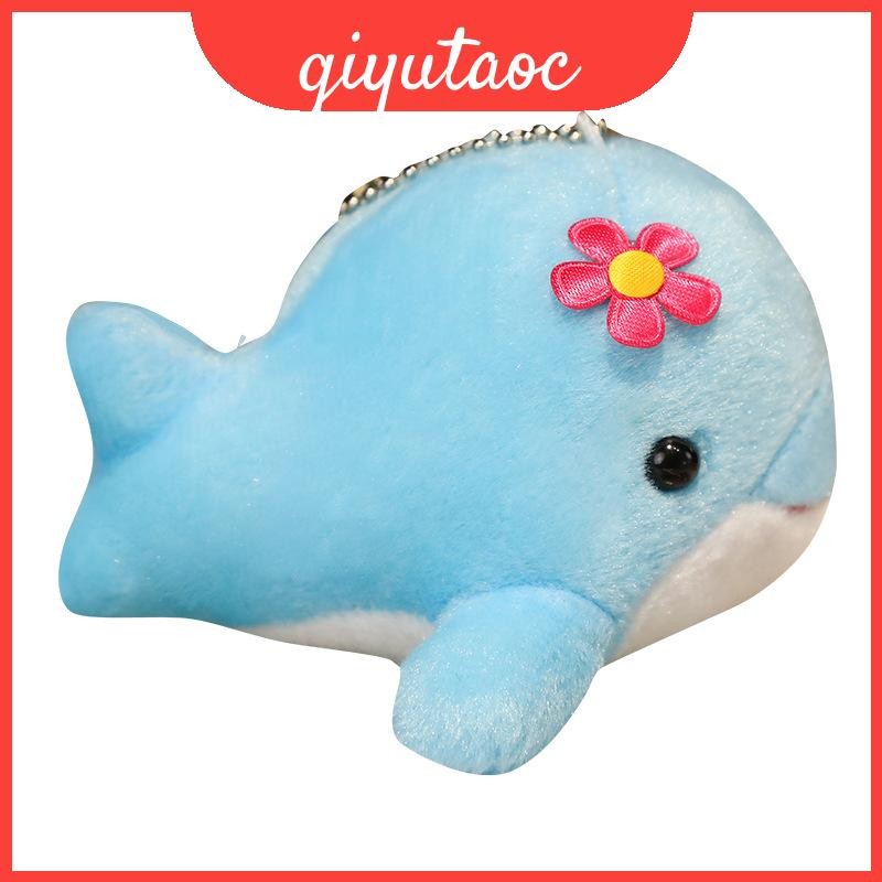 Animal Ocean Adorable Dolphin Plush Keychain Soft Toy Whale Stuffed ...