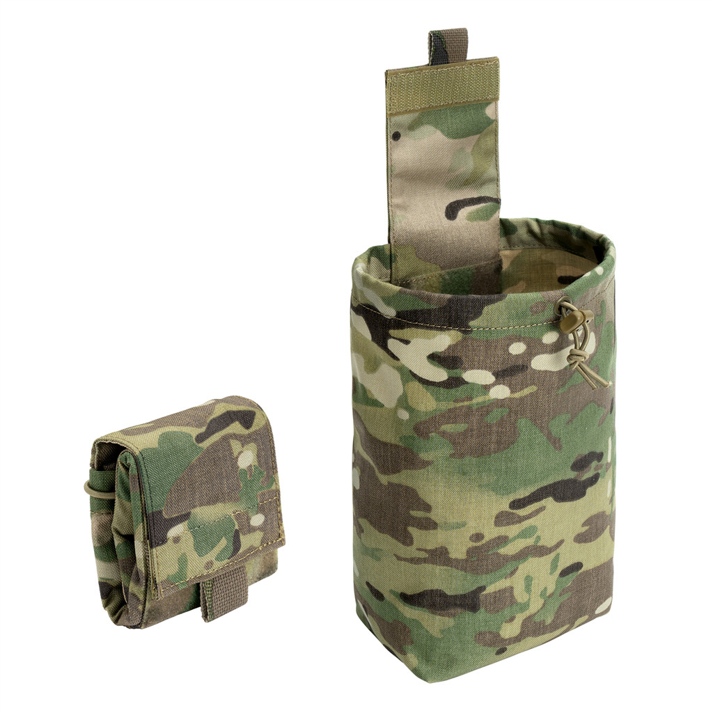 TOPTACPRO Tactical Mini Recycling Pouch EDC Belt Dump Pouch Folding ...