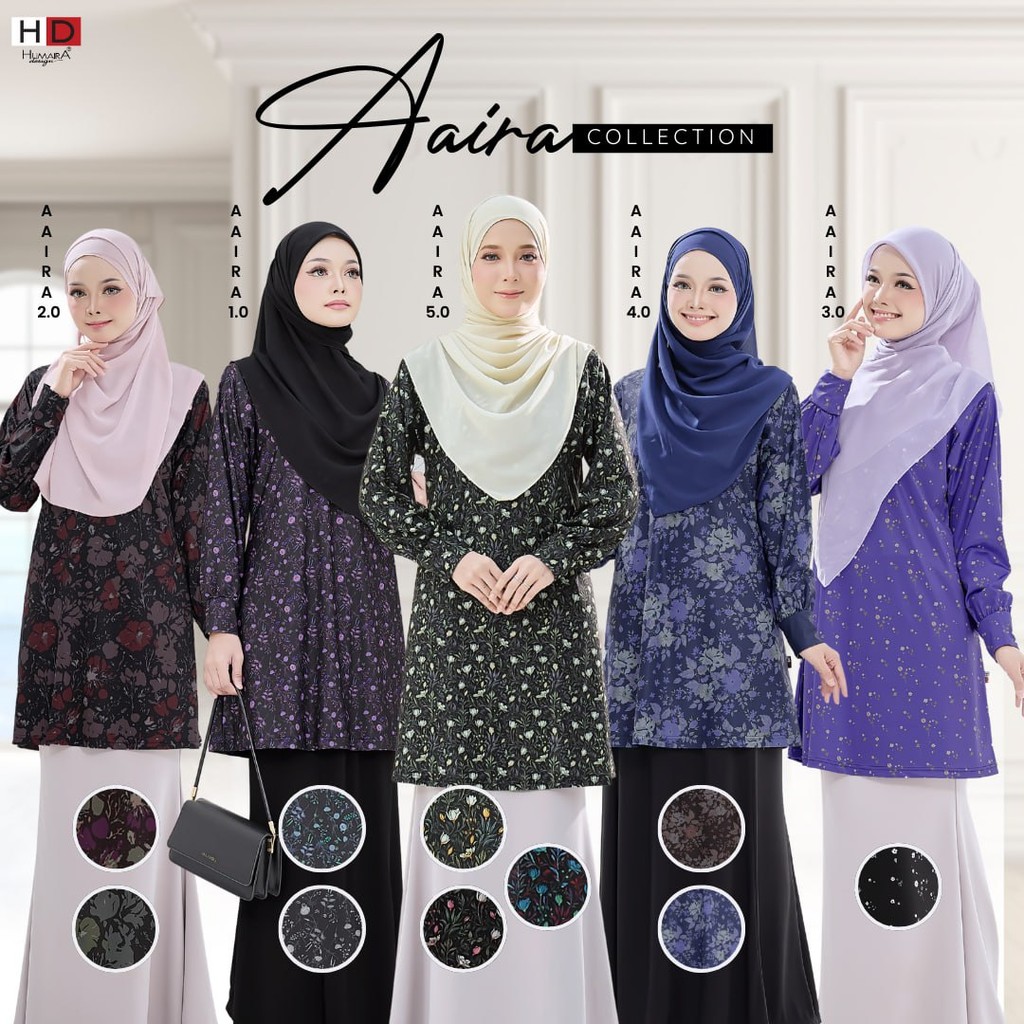 Blouse Aaira Series by Humaira Design | Shopee Malaysia
