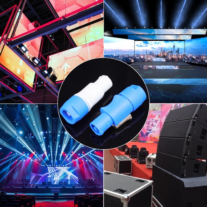 LED Stage Lighting Power Plug - I/O Lighting Audio Plug - Display ...