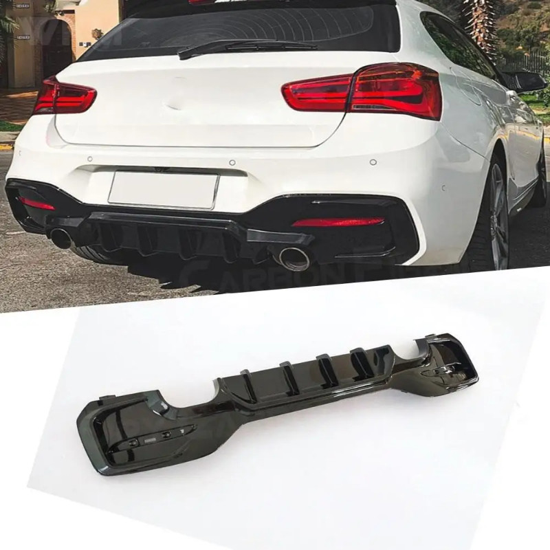 Carbon Fiber Rear Lip Diffuser Spoiler for BMW 1 Series M Sport F20 F21 ...