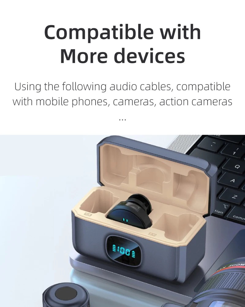 Wireless Microphone Mic for Insta360 Ace Pro2/ace Pro/ace Ai Action 360 ...