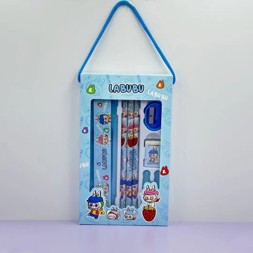 EWH San rio 8 in 1 Stationery Set Labubu Capybara Kur omi Cinnamonroll ...