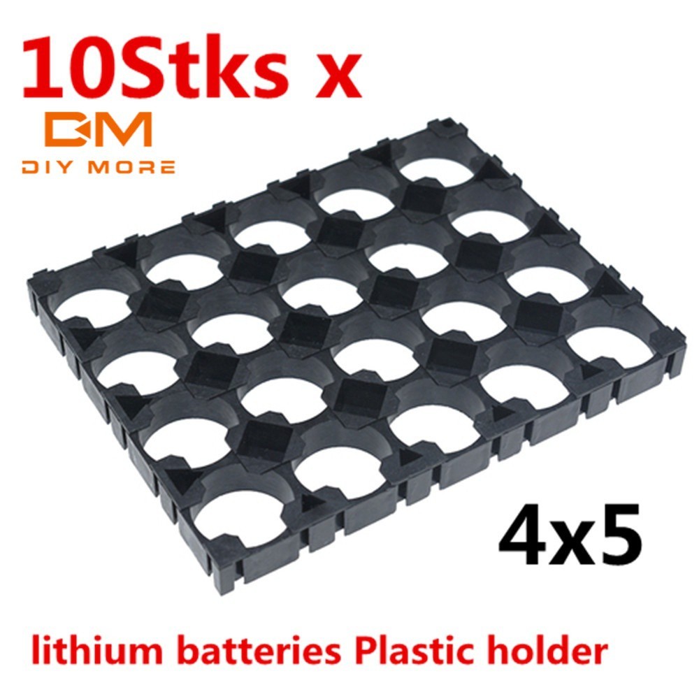 in stock DIYMORE 18650 Battery 4x5 Cell Spacer Radiating Shell Pack ...