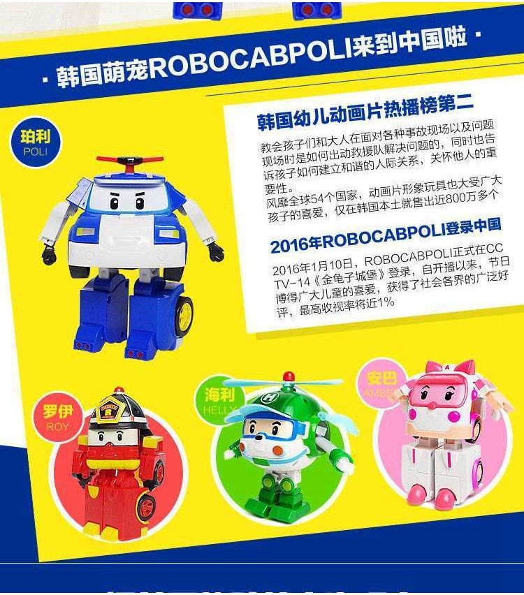 [Super Cheap] Transformed Police Car Polly Robot Traffic Rescue Team ...