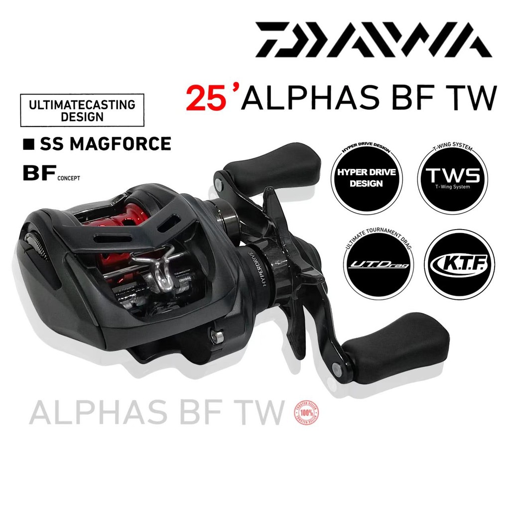 DAIWA 2025' ALPHAS BF TW / 2022' ALPHAS AIR TW BAITCASTING (BC) FISHING REEL | Shopee Malaysia