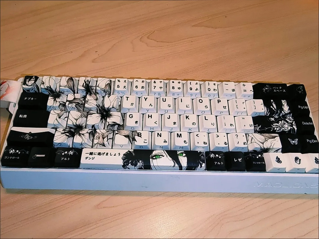 Reze Keycap Cherry Profile 82/130 Keys PBT Letter Side-printed LED ...