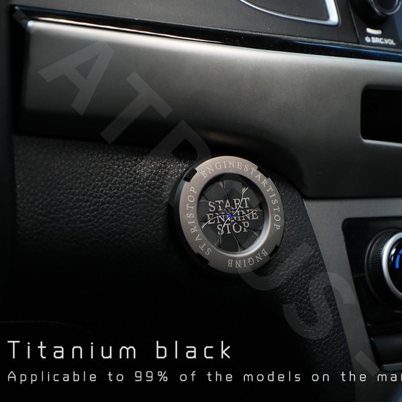 KIA Car Ignition Switch Ring Engine Start Stop Button Cover For Forte ...