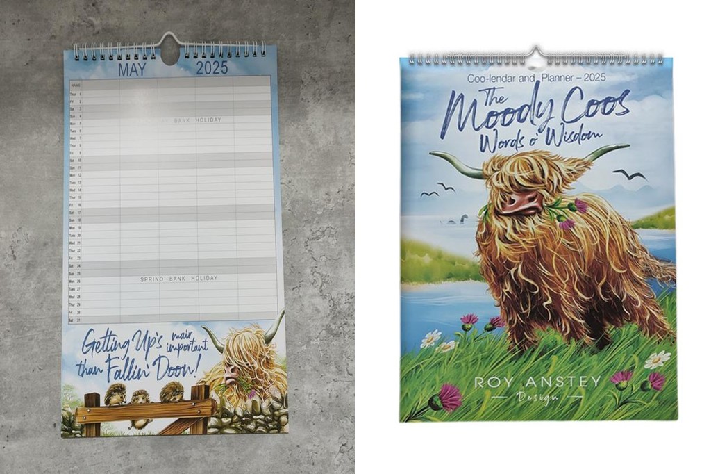 MIA Wall Calendar Hanging Hole Design Durable 2025 Calendar for Home ...