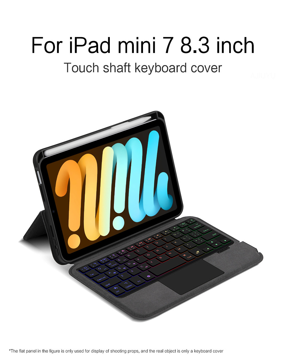 for iPad Mini 7 Keyboard Case,One-Piece 120 Degree Adjustable Kickstand ...