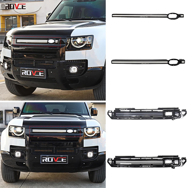 ROVCE Front Bumper Grill with Led Dynamic Light Day Running Lights For ...