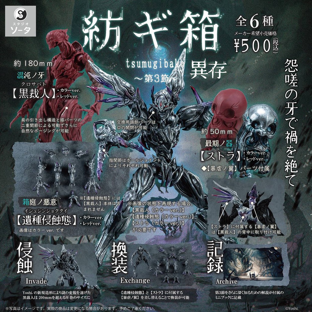 So-ta Capsule Toy SOTA Box Egg Spinning Box 3 Section 3 Different ...