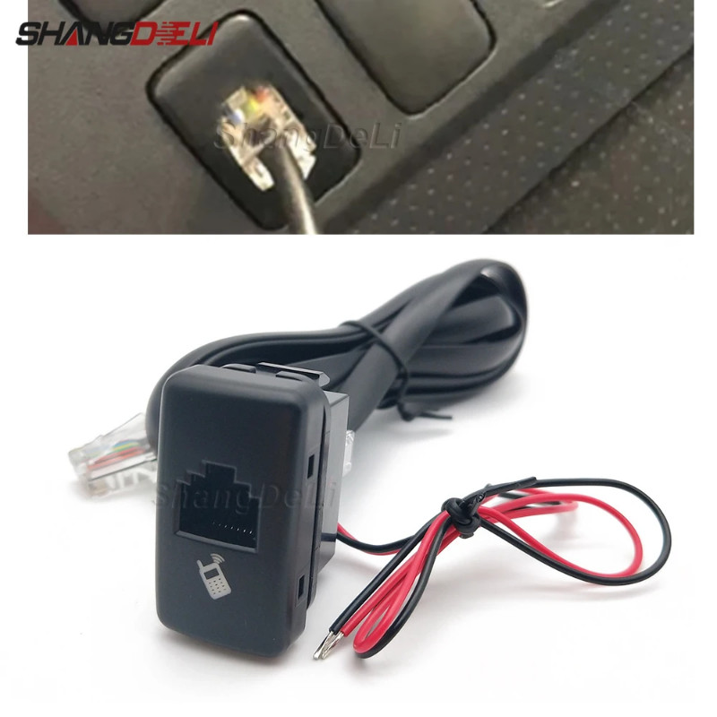1Pc Car Radio Microphone 8 cores Adapter Socket Hand Microphone Switch ...