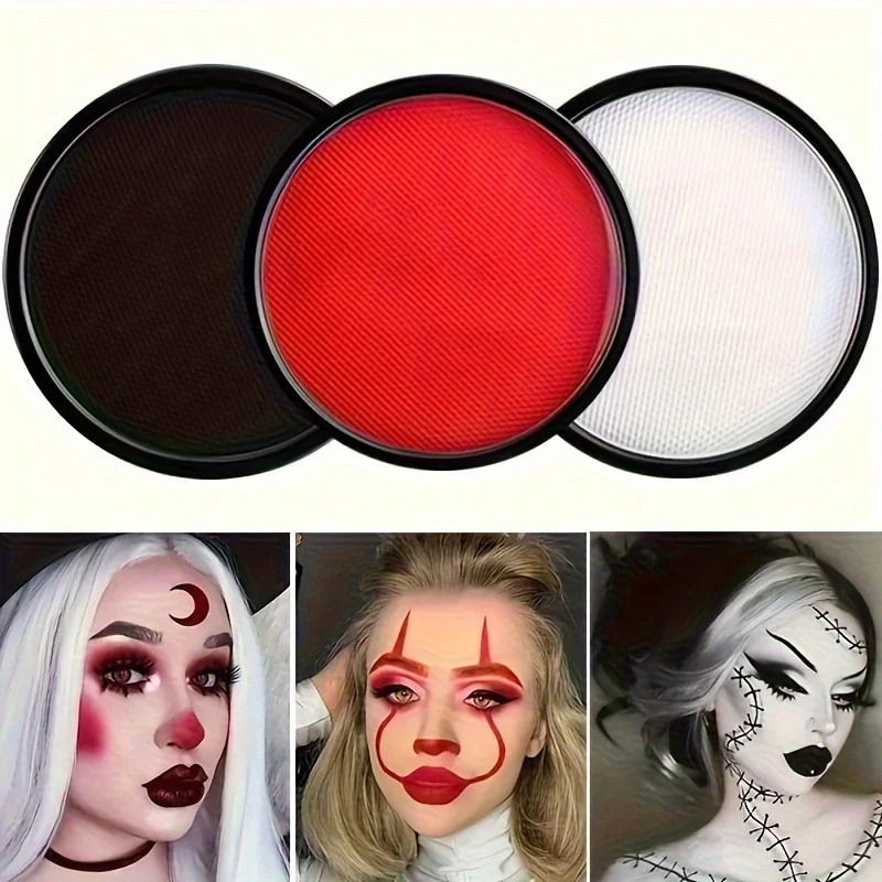 VERONNI 30G Water Solubility Monochromatic Body Paint Black And White ...