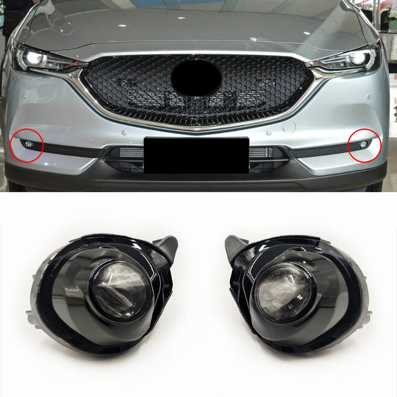 Car Front Bumper LED Fog Lamps Fog Light Assembly For Mazda 3 Axela 2017-2019 CX5 CX-5 2017 ...