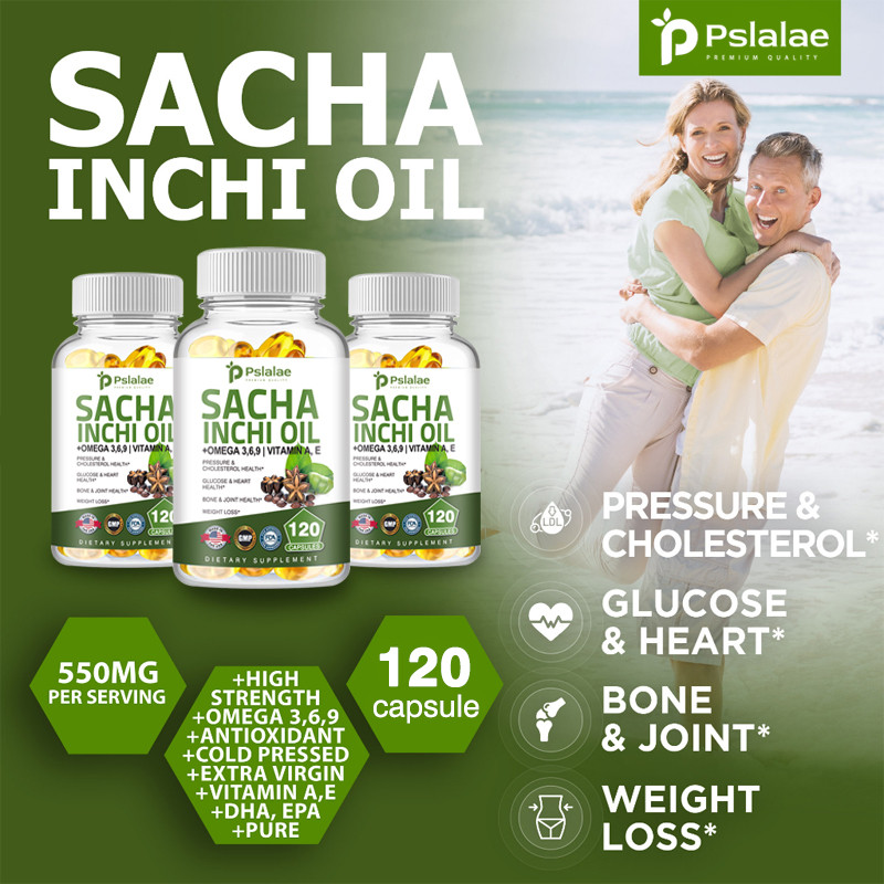 Inca Inchi Capsules l Rich in Omega 3, 6 and 9 l Essential Fatty Acids ...