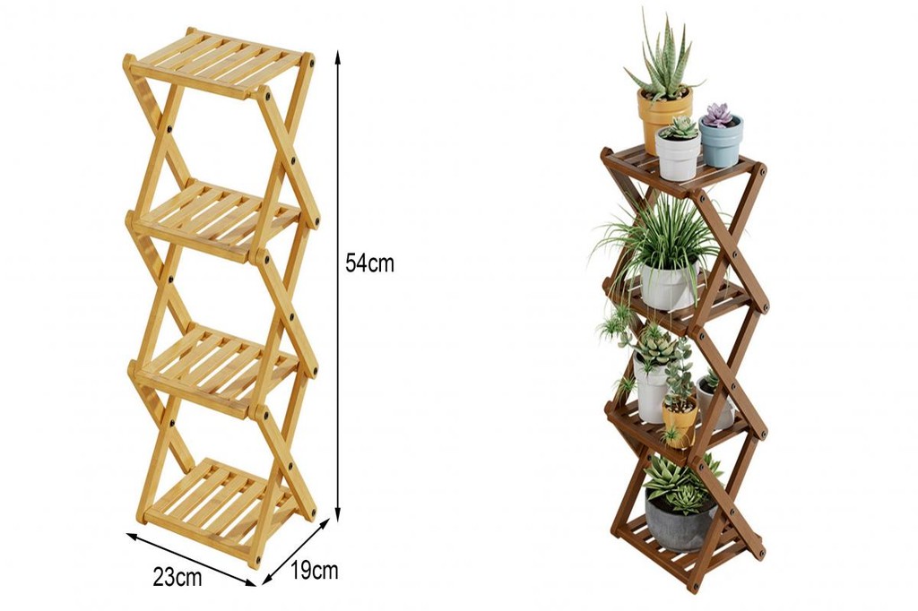 PANDU Multifunctional Plant Rack Photo Frame Display Stand 4-tier ...