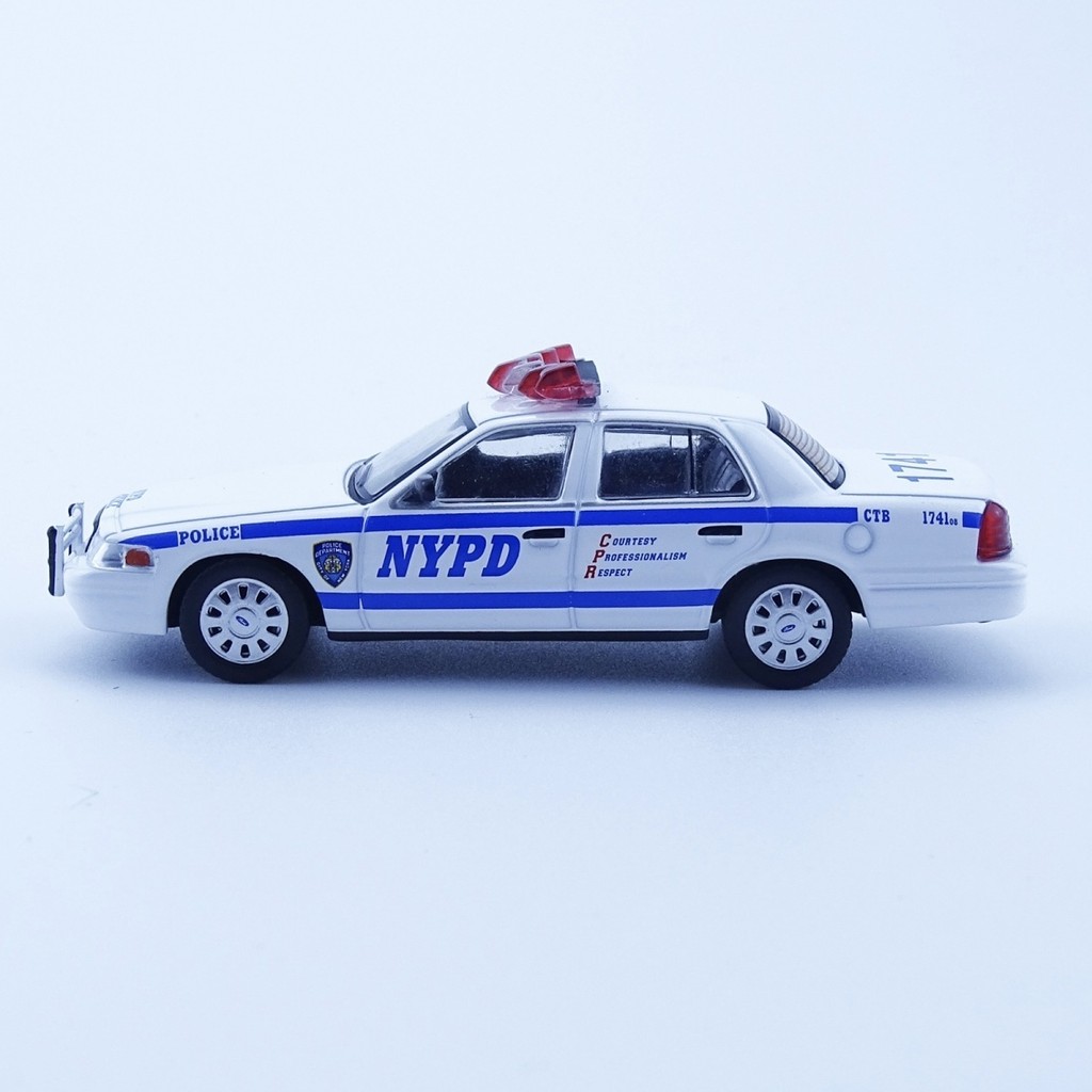 596 Model 1/64 Ford Victoria Crown CV NYPD NYPD Painted Alloy Model ...