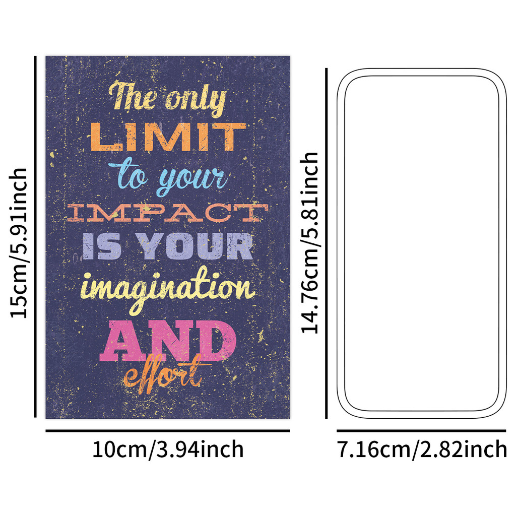15Pcs Poster Retro Motivational Quotes Cards Students' Encouragement ...