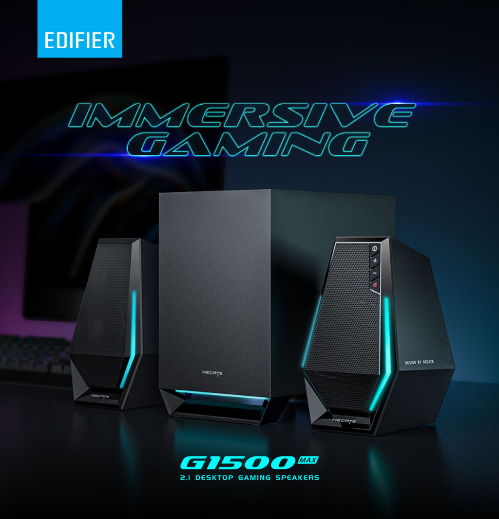 Edifier G1500 MAX 2.1 Desktop Gaming Speaker with Subwoofer - Bluetooth ...
