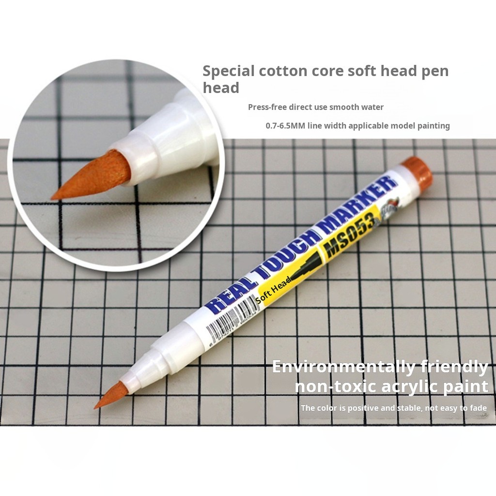 Marker Pen Soft Tip Real Touch Marker for Aging Gundam Gunpla Model ...