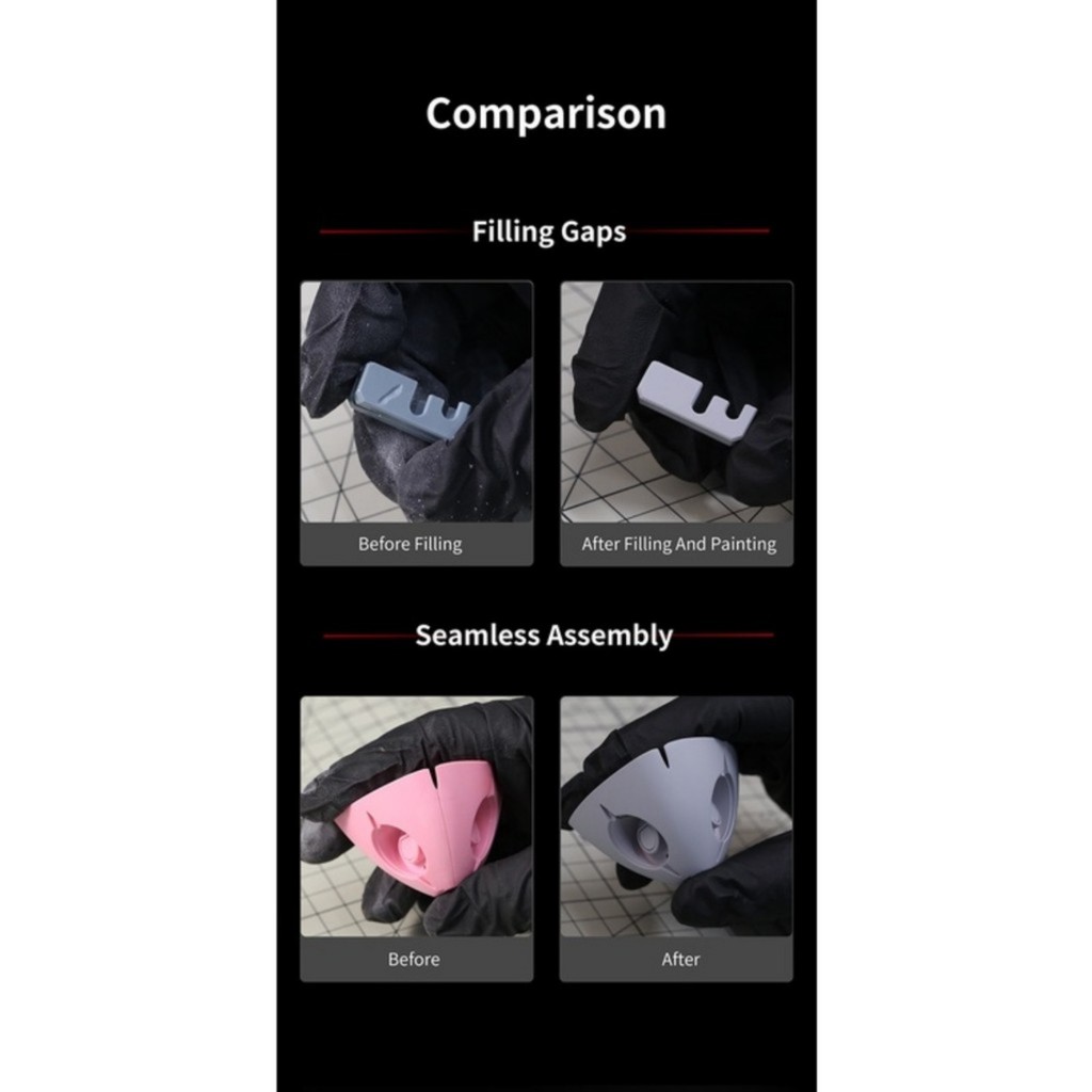 DSPIAE BP-01/02 Gap Filling CA / Black White Liquid Putty / Gap Filling ...