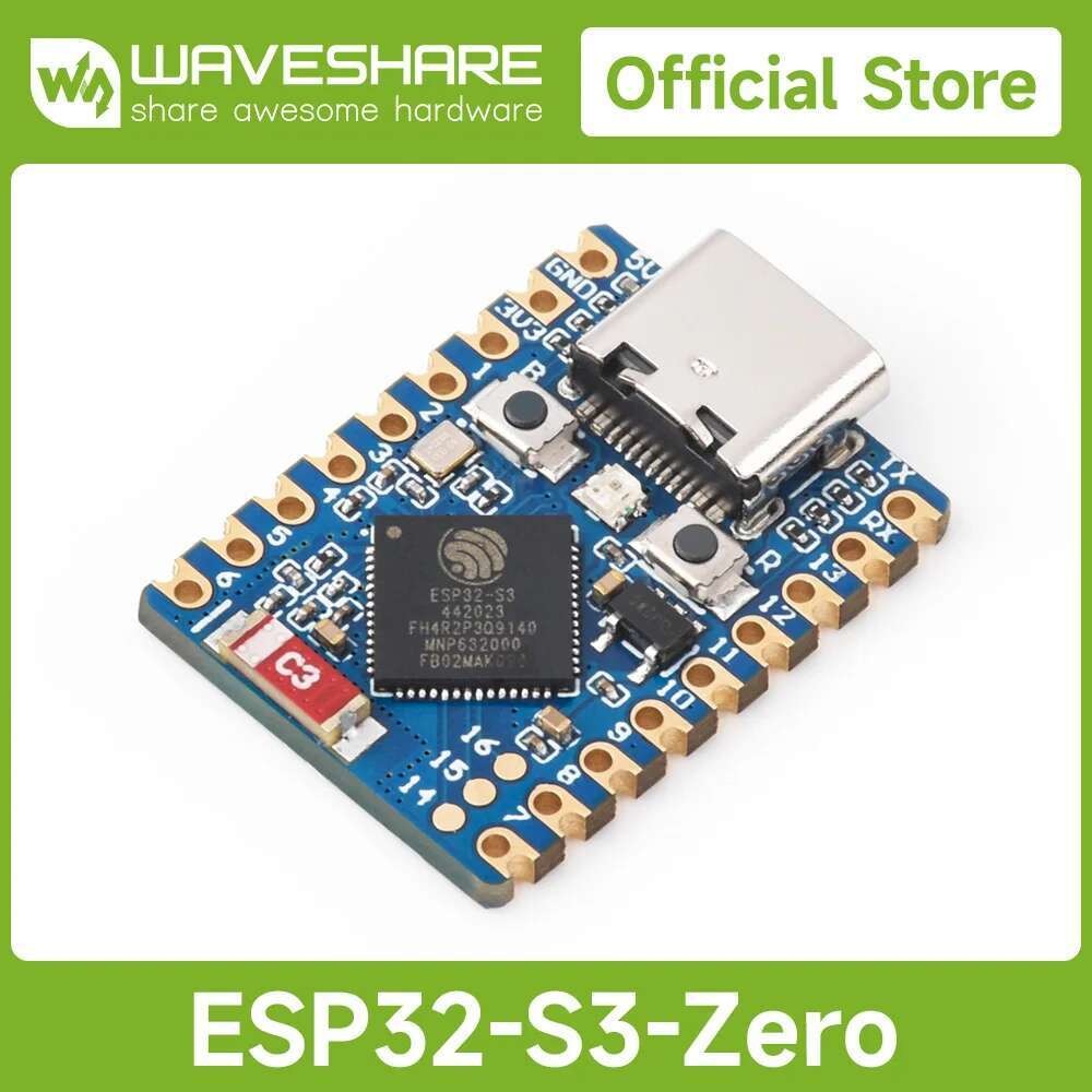 Waveshare ESP32-S3 ESP32 S3 Mini Development, 240MHz Running Frequency, Microcontroller Support ...