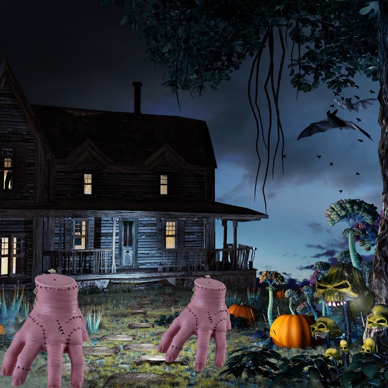 Halloween Wednesday Broken Hand Ornaments / Haunted House Party Horror ...