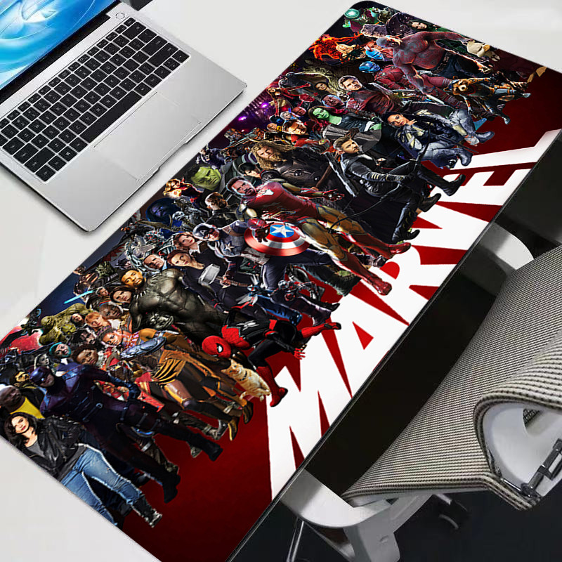 Marvel Hero Mouse Pad Large Computer Gaming Keyboard Rug The Avengers ...