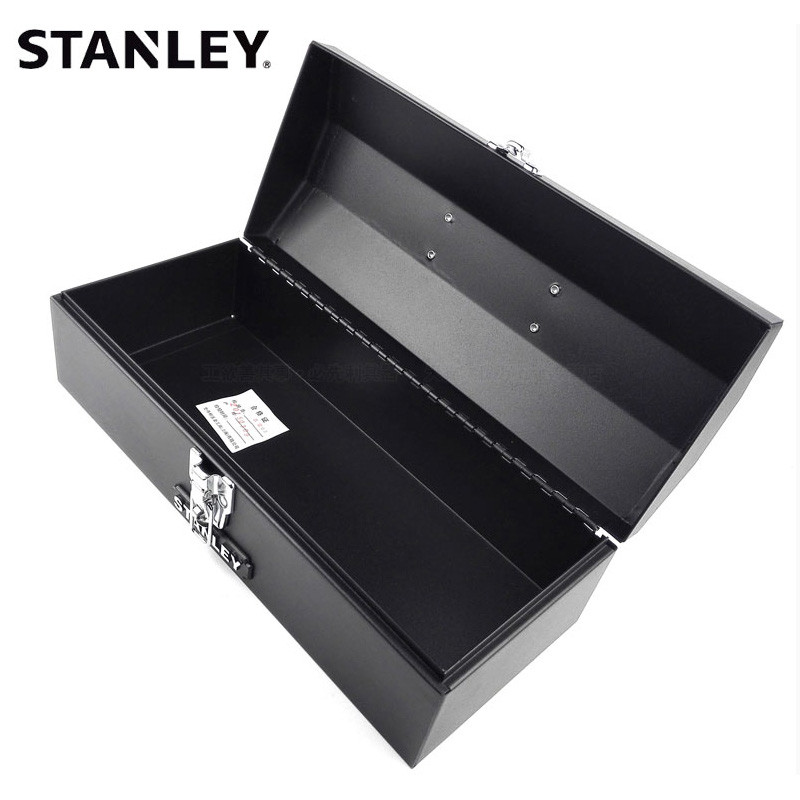 Stanley 14" Steel Portable Toolbox Organizer Latch Tool Box Metal Lock ...