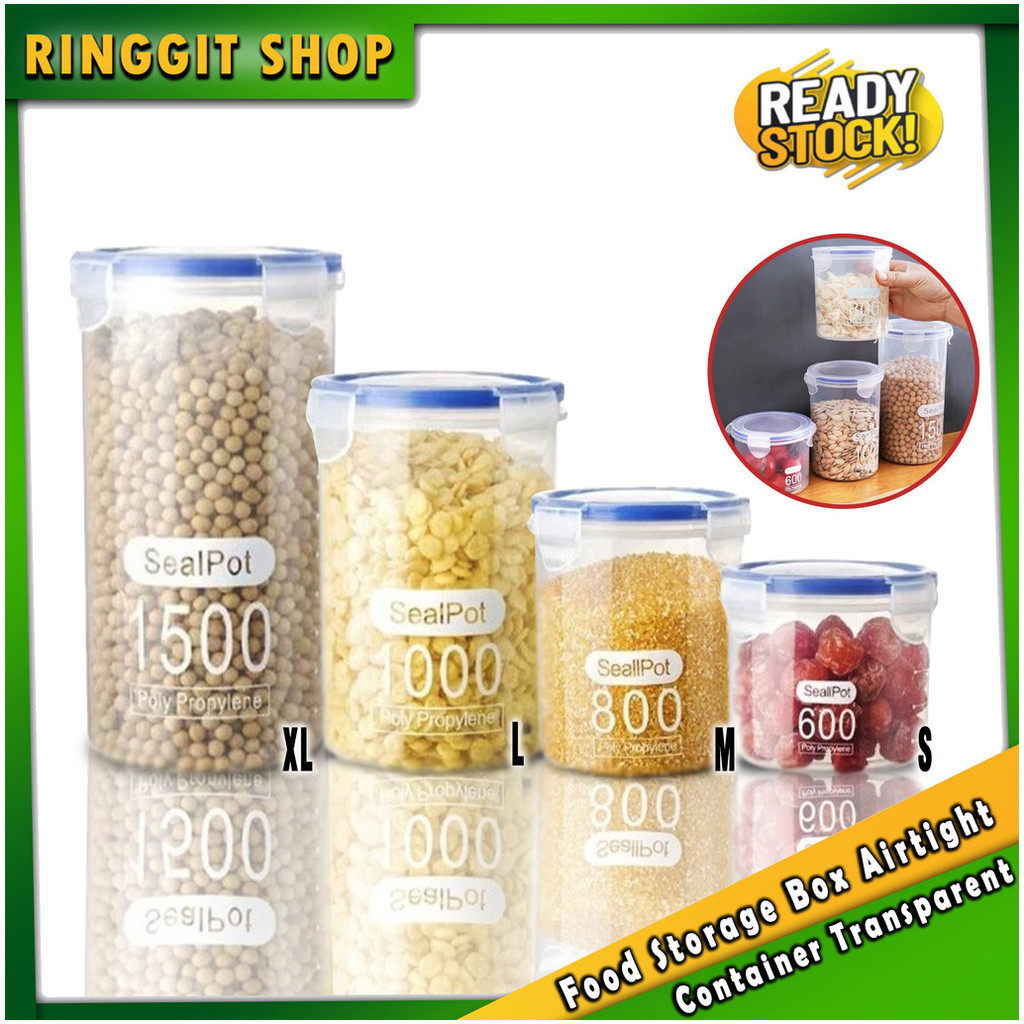 RinggitShop Food Storage Stackable Airtight Container Transparent ...
