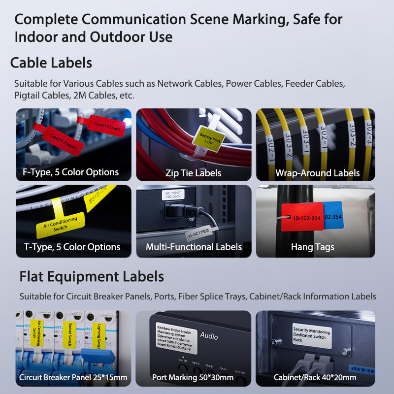 NIIMBOT B1 Network Cable Label Printer, Power Cable Project Printer ...