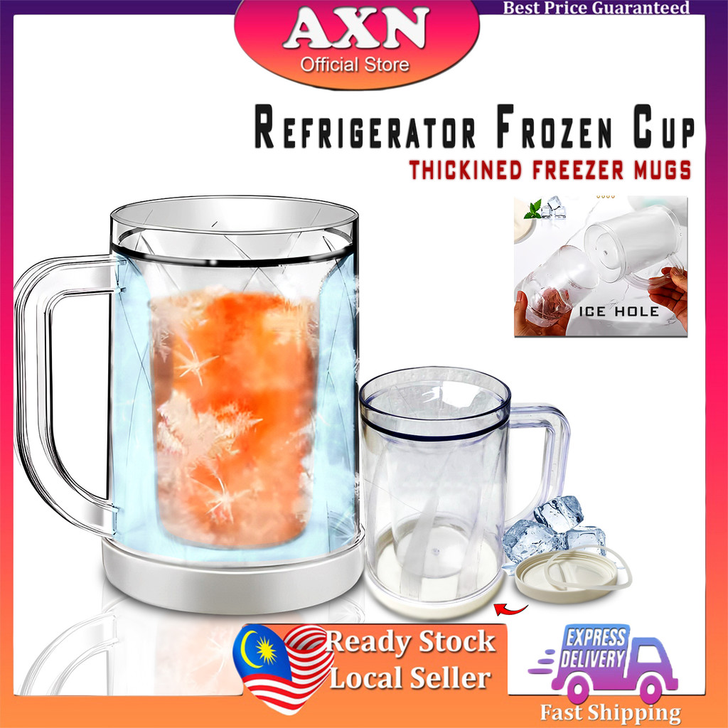 Axn Summer Double-layer Ice-cold Ice-making Cup Sandwich Liquid ...