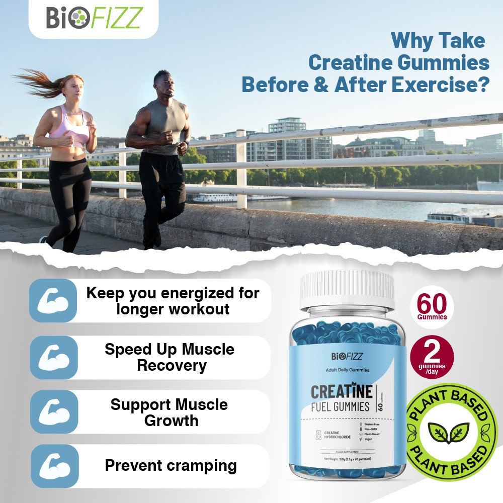BIOFIZZ Creatine Gummy for Men & Women (60 Gummies) | Shopee Malaysia