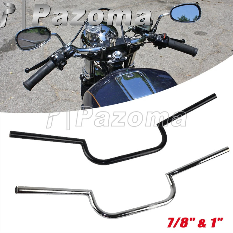 1" Drag Handlebar Motorcycle Clubman Handle Bar For Harley Sportster XL ...